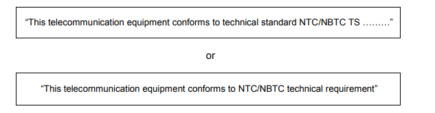 Thailand Radio Type Approval (NBTC, TISI)